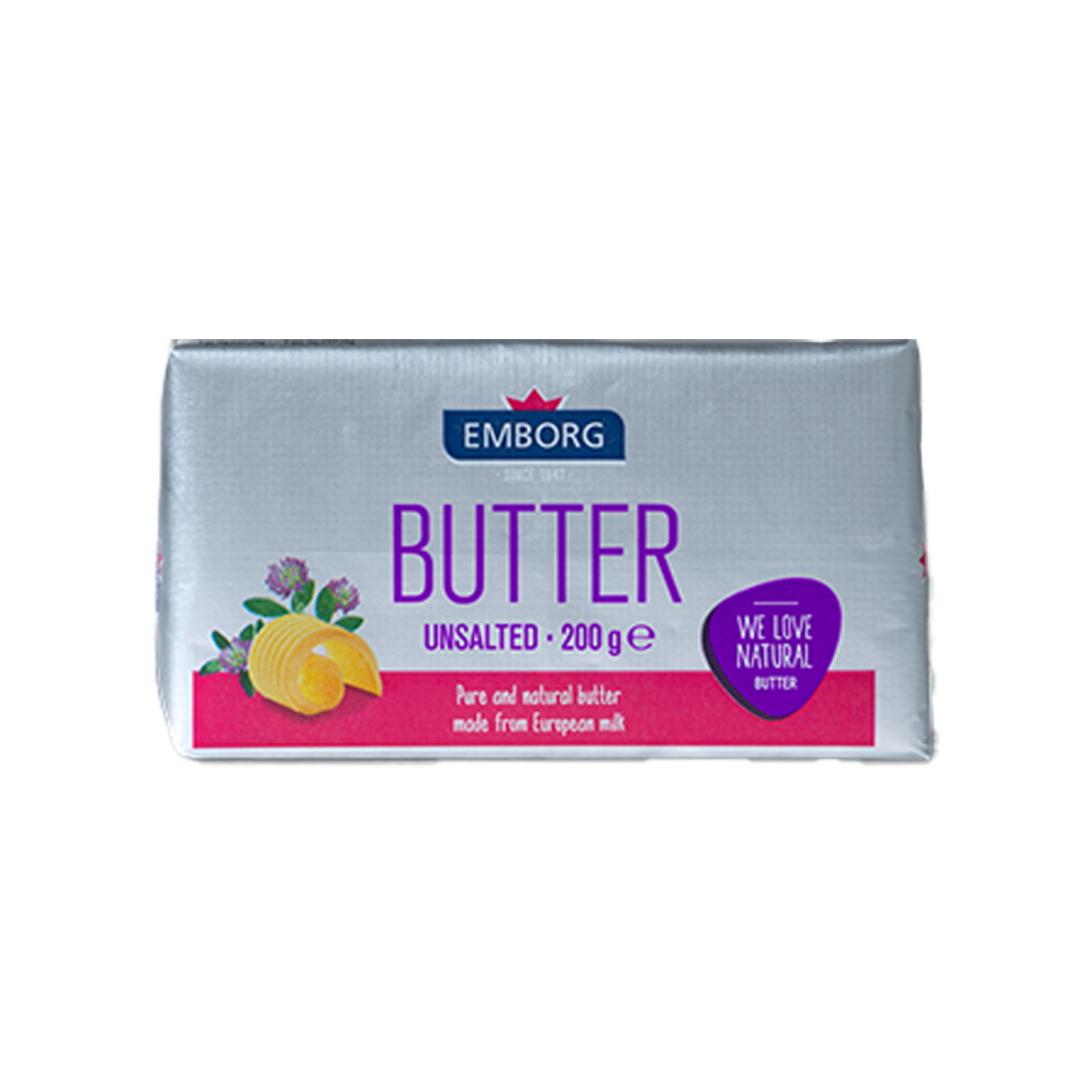 Emborg Butter (unsalted) 20 X 200g – Damasgate Wholesale